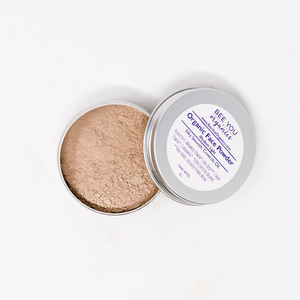 Organic Face Powder | Matte Finish, Plastic Free, No Synthetic ...